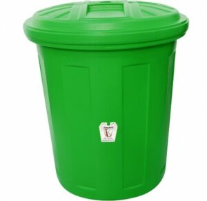TONG SAMPAH PLASTIK BESAR 150 LITER + TUTUP TONG KUAT Dx